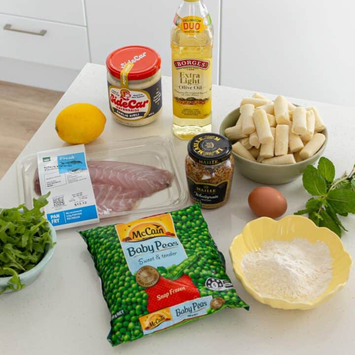 Lemon Fish Cakes with Spring Peas - VJ Cooks