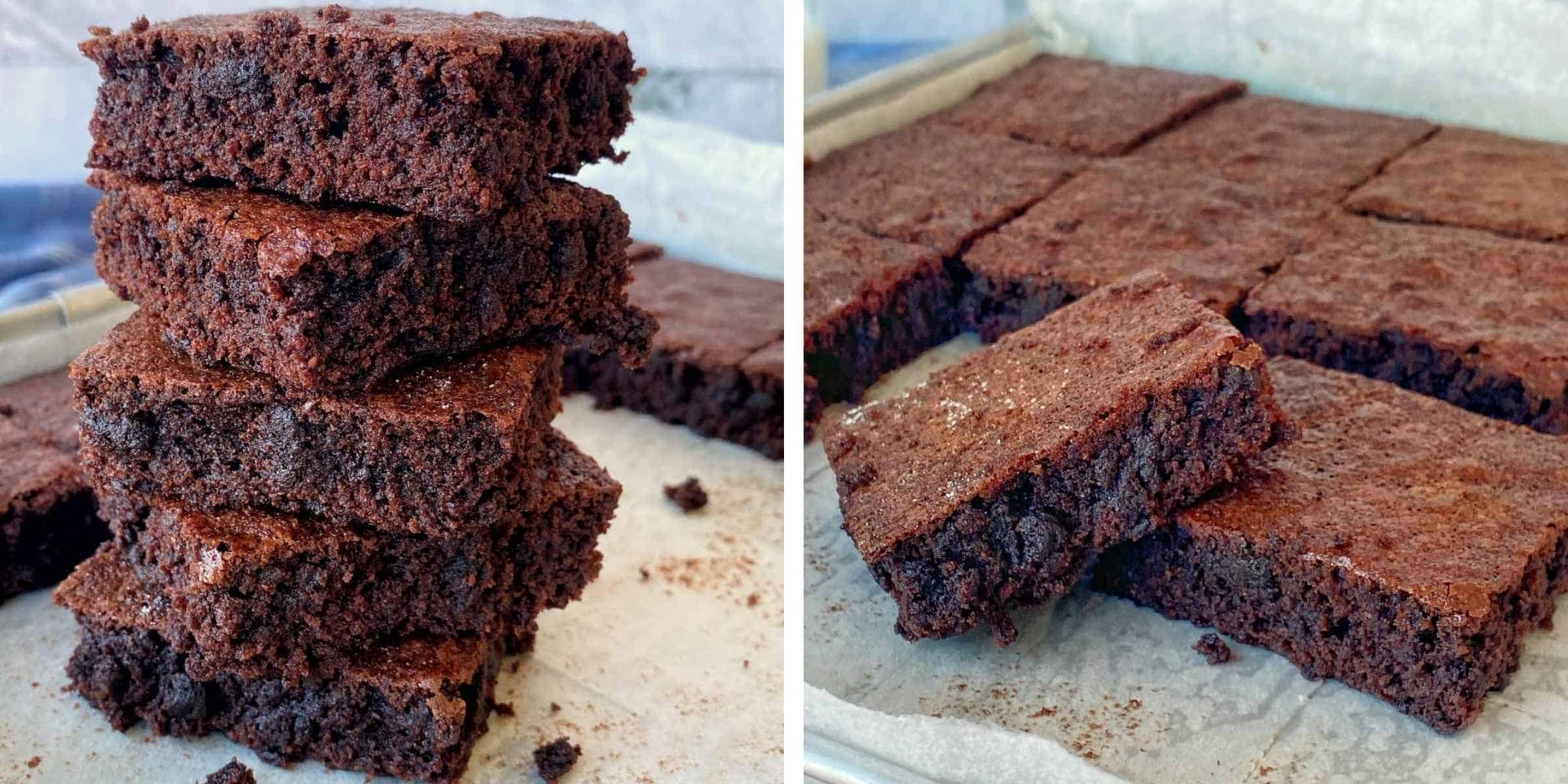 One Bowl Cocoa Brownie - VJ Cooks
